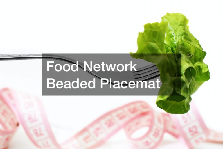 Food Network Beaded Placemat - FFH Nutrition